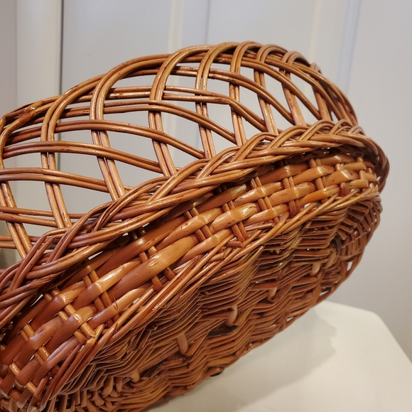 Accents | Vintage Wicker Wood Basket | Poshmark